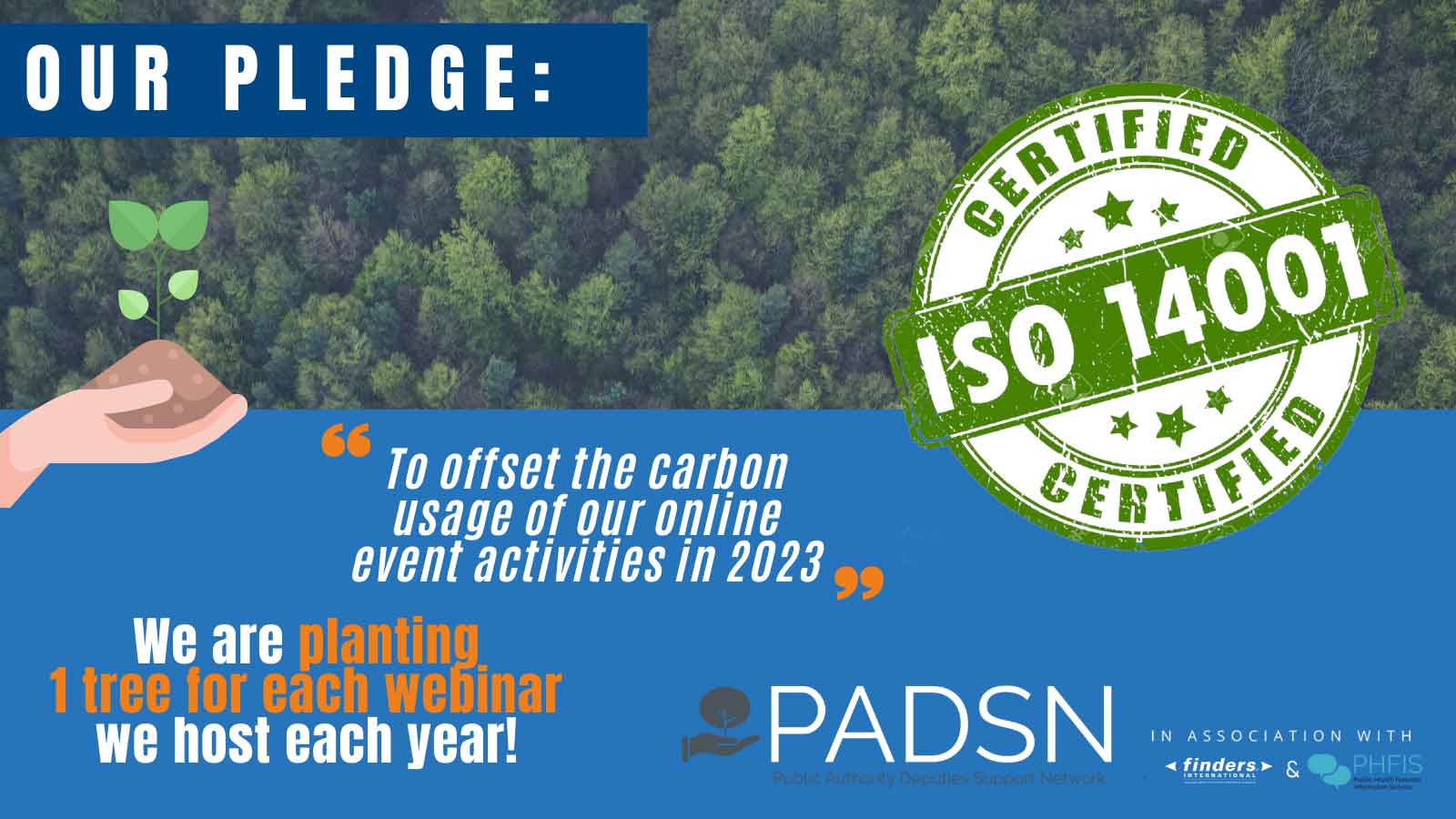 Finder’s pledge to offset the Carbon Footprint for each webinar in 2023 ...