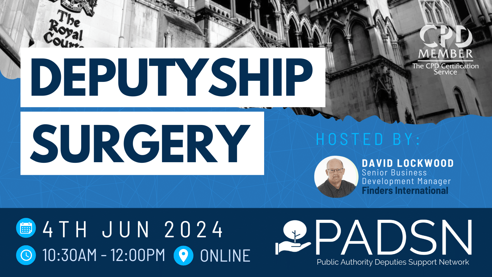 Deputyship Surgery - 4th June 2024 - Public Deputies